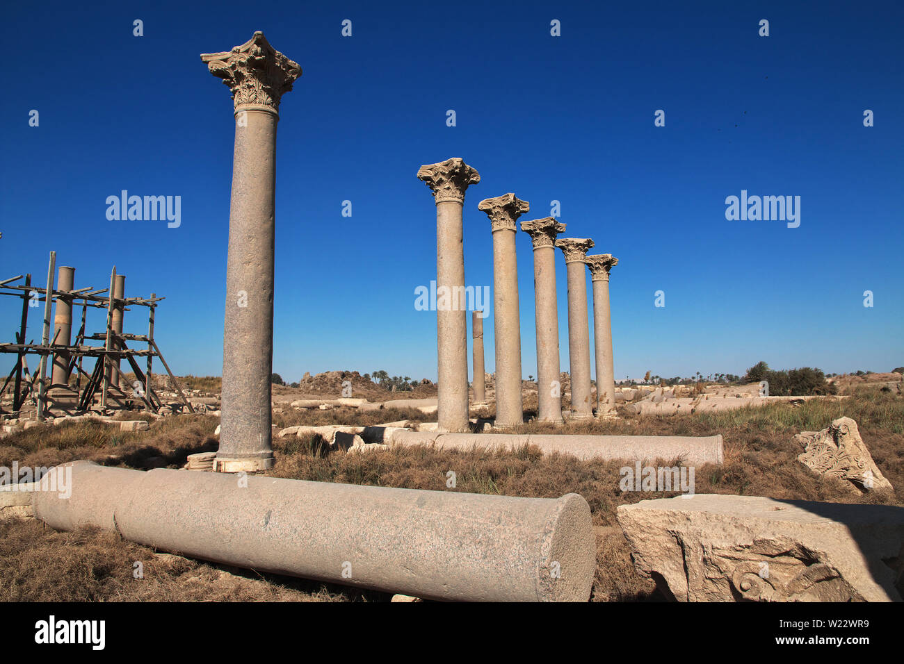 The Roman ruins in El Minya, Egypt Stock Photo - Alamy