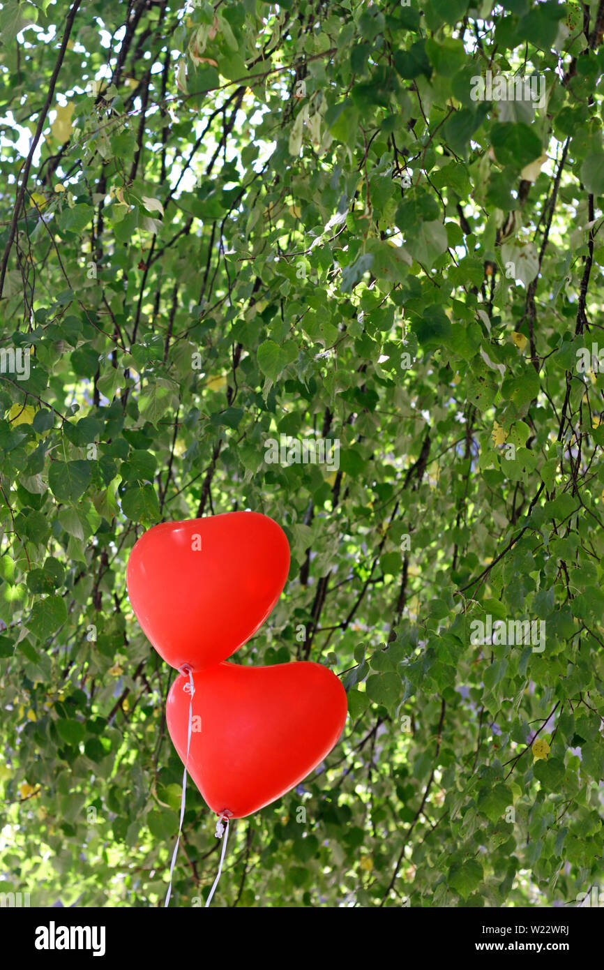 Heart shaped balloons hi-res stock photography and images - Alamy