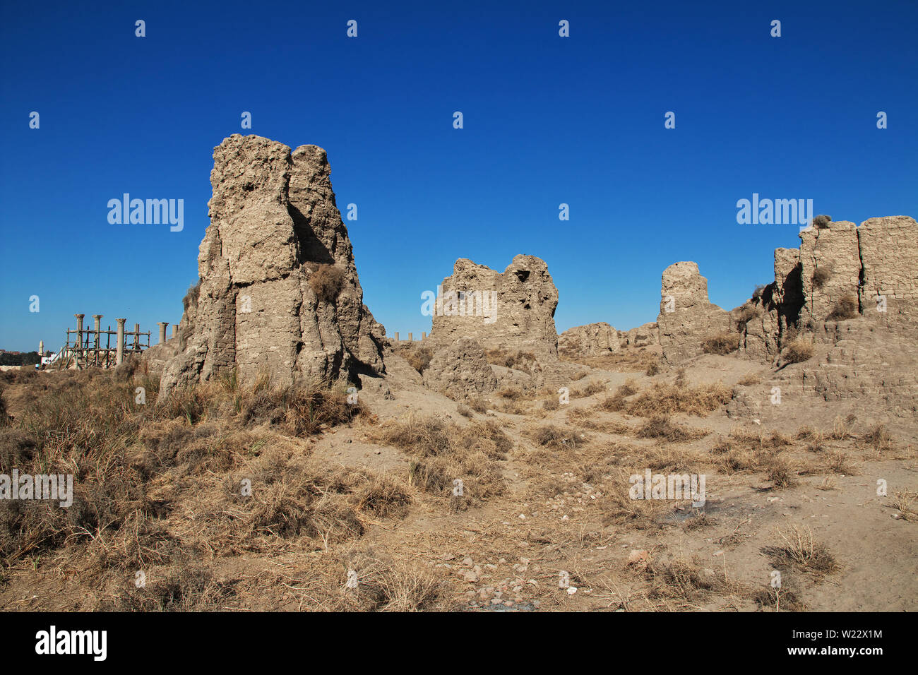 The Roman ruins in El Minya, Egypt Stock Photo - Alamy