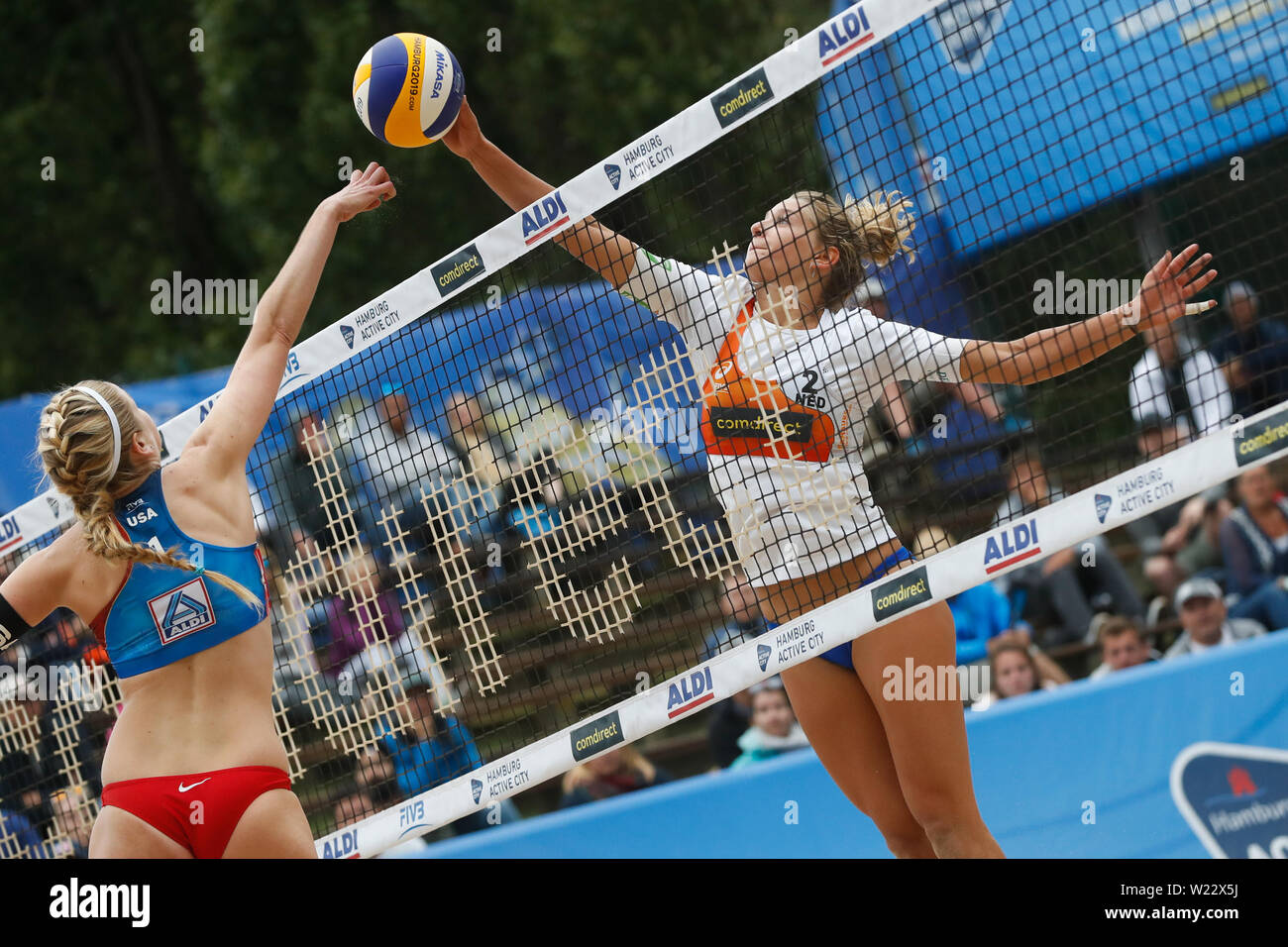 4 July 2019 Hamburg Germany World Championship Beachvolleyball Wk