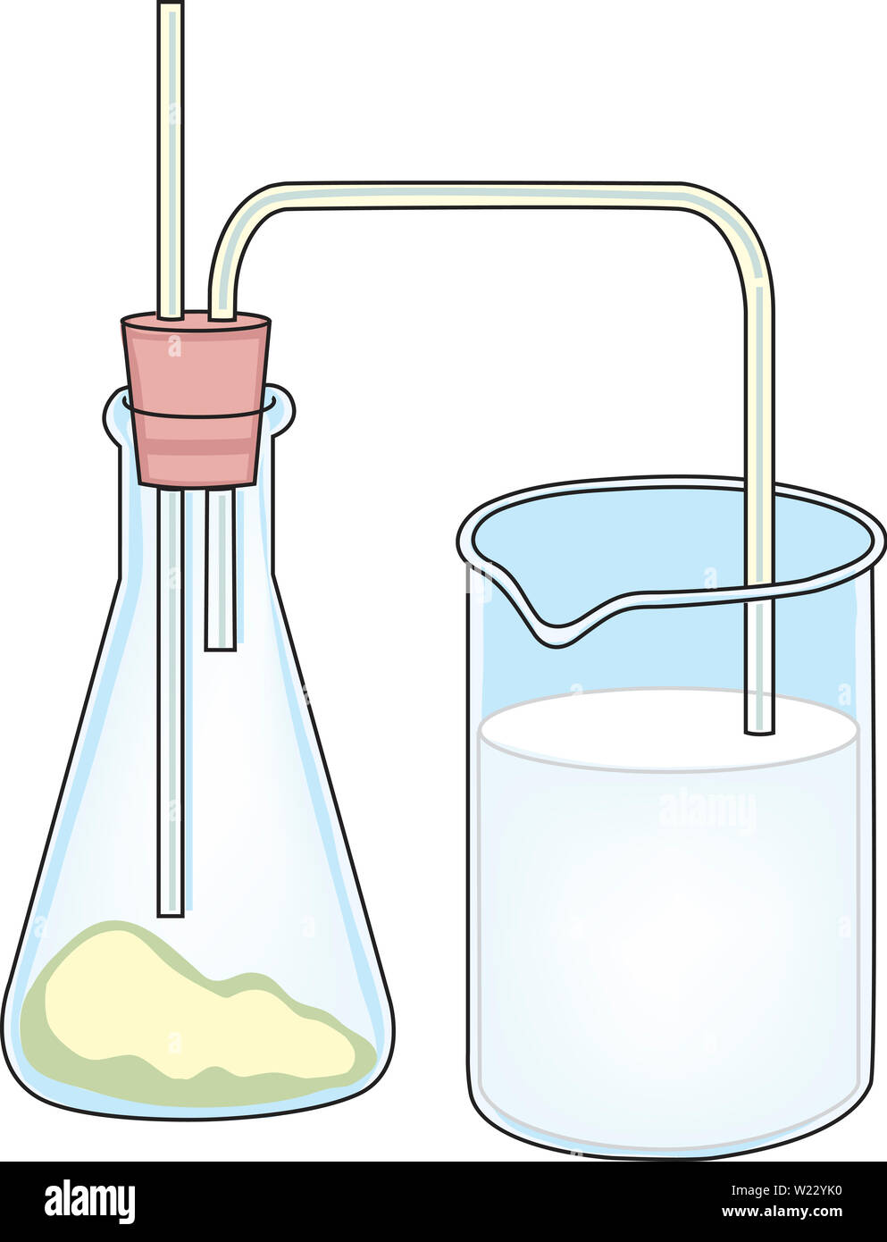 Set laboratory science vector Cut Out Stock Images & Pictures - Alamy