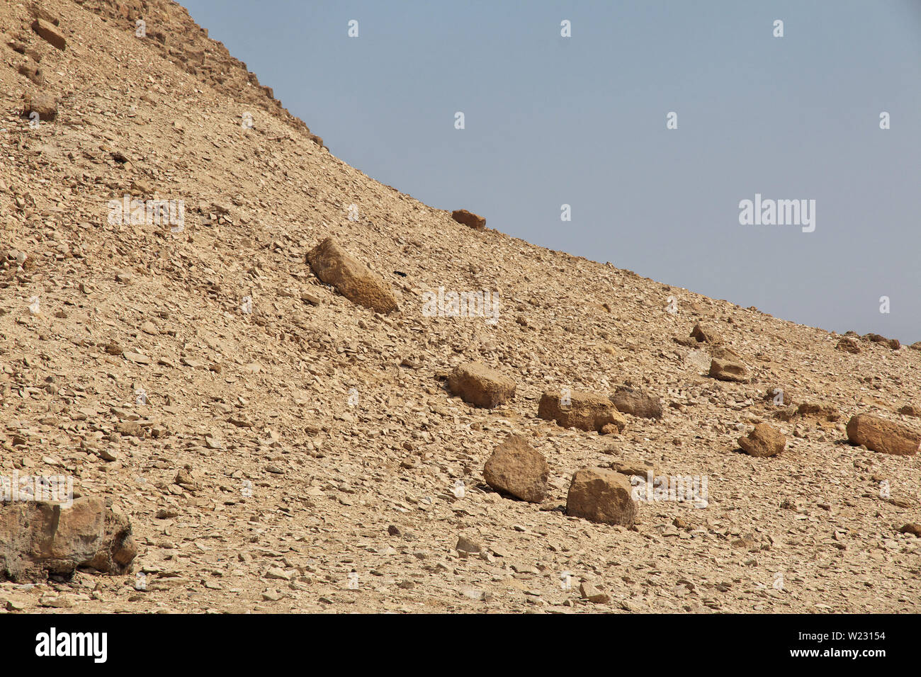 Pyramids in Dahshur, Sahara desert, Egypt Stock Photo - Alamy