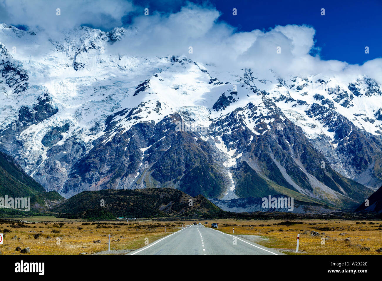 Mount Cook Mountain Range, South Island, New Zealand Stock Photo - Alamy