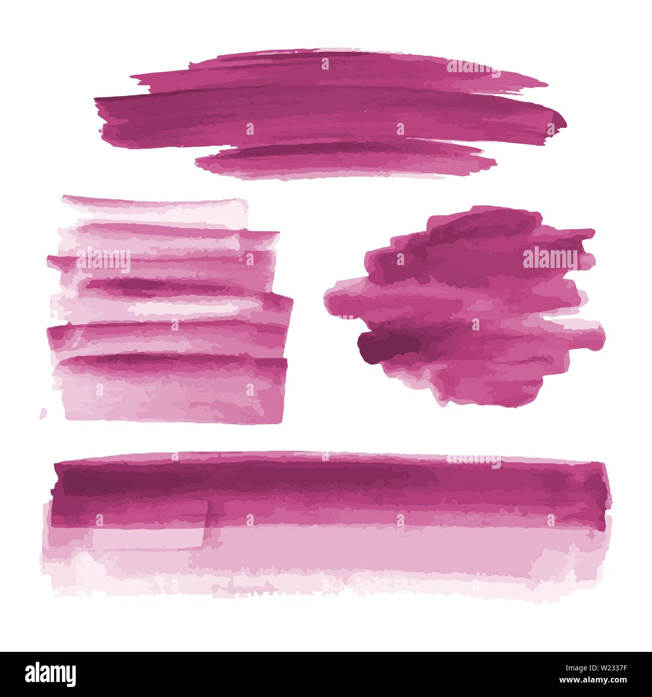 Pink watercolor splotches Stock Vector Images - Alamy