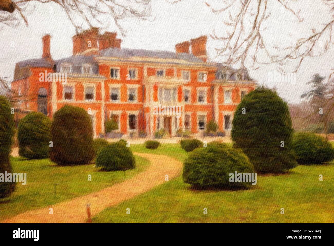 Heckfield Place Hotel Near Hook, Hampshire UK photography turned into ...