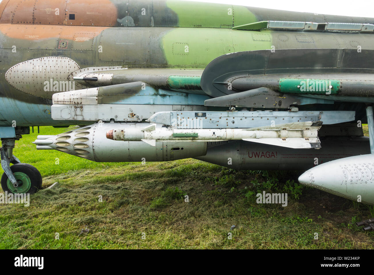 Sukhoi Su-22 M4, USSR Fighter Bomber, in the Polish Aviation Museum ...