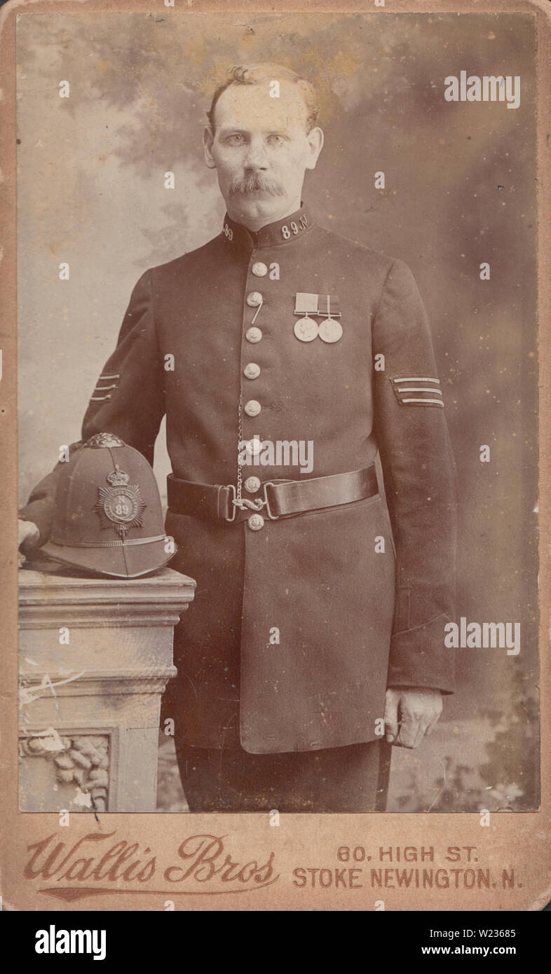Police helmet 19th century hi-res stock photography and images - Alamy