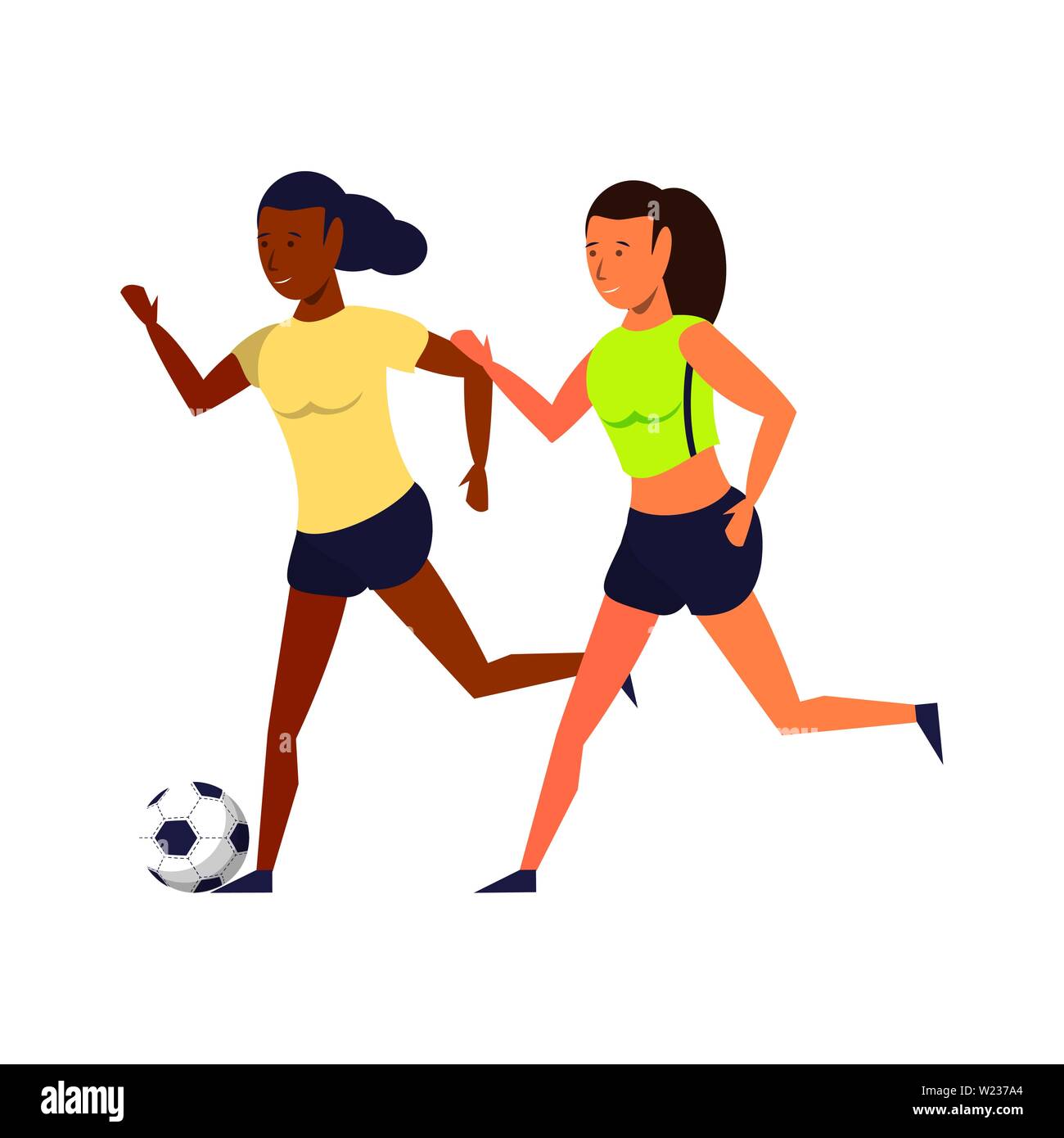 Couple training sports cartoons isolated Stock Vector Image & Art - Alamy
