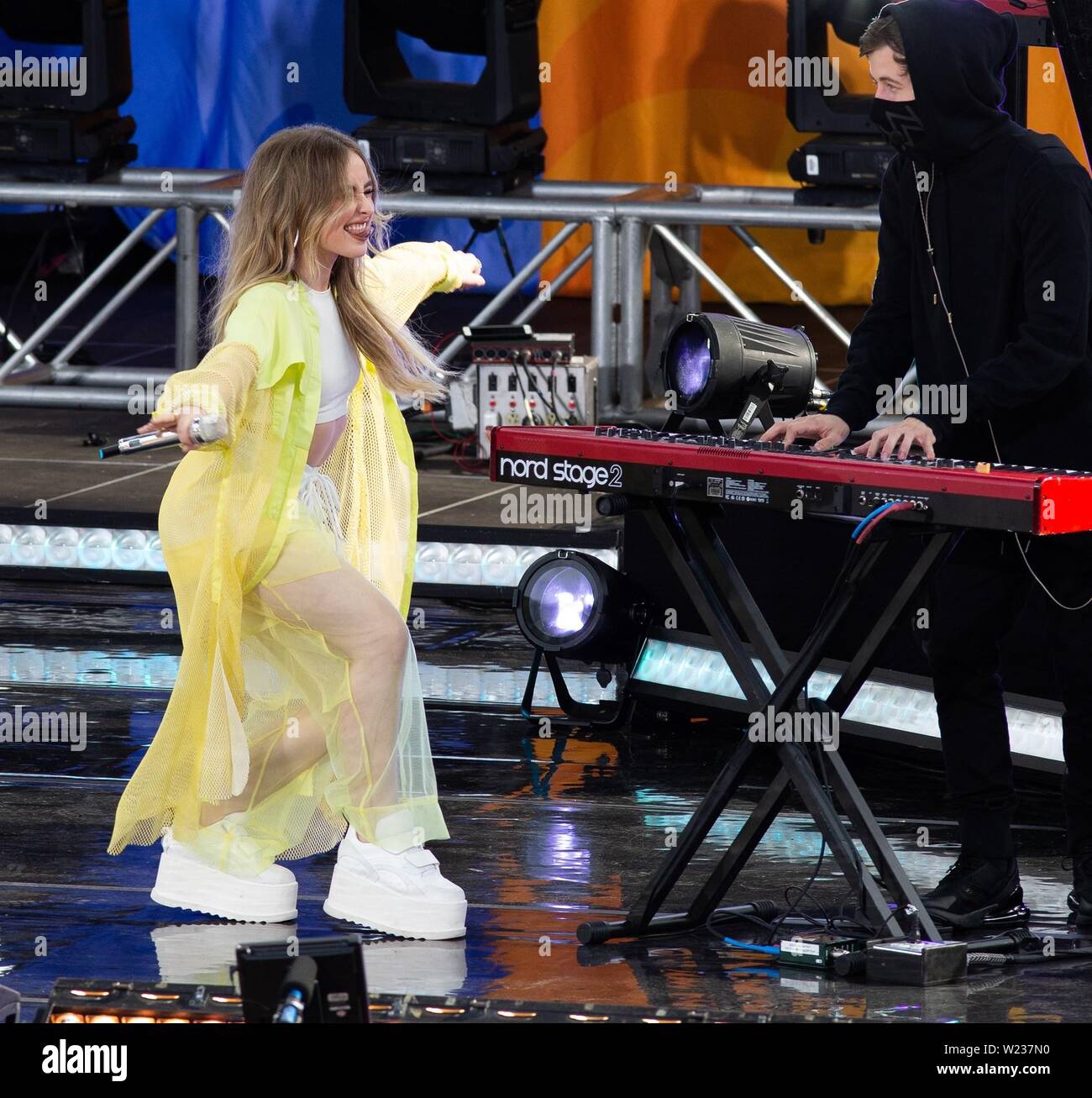 New York, NY, USA. 5th July, 2019. Sabrina Carpenter on stage for ...