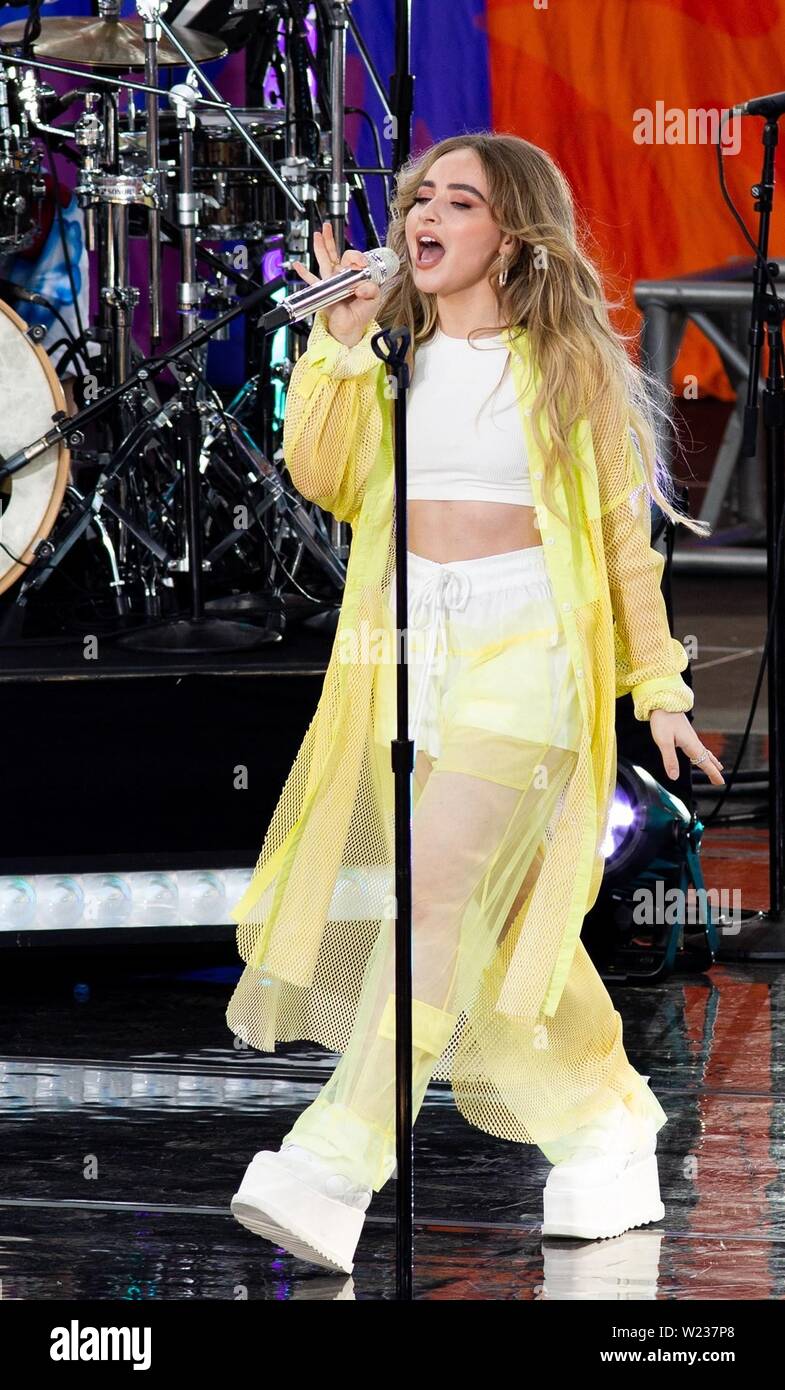 New York, NY, USA. 5th July, 2019. Sabrina Carpenter on stage for ...