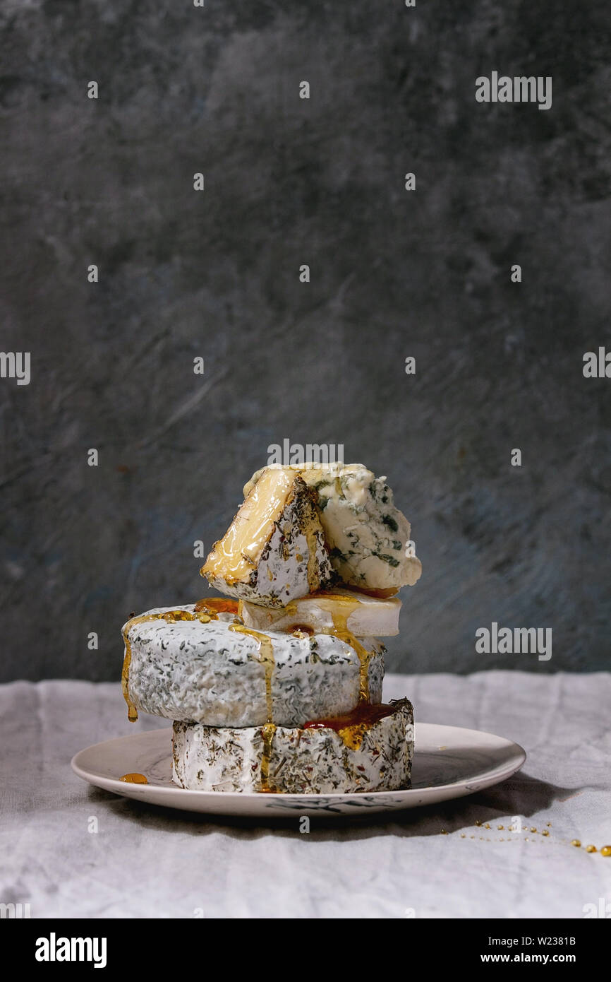 French cheese stack hi-res stock photography and images - Alamy