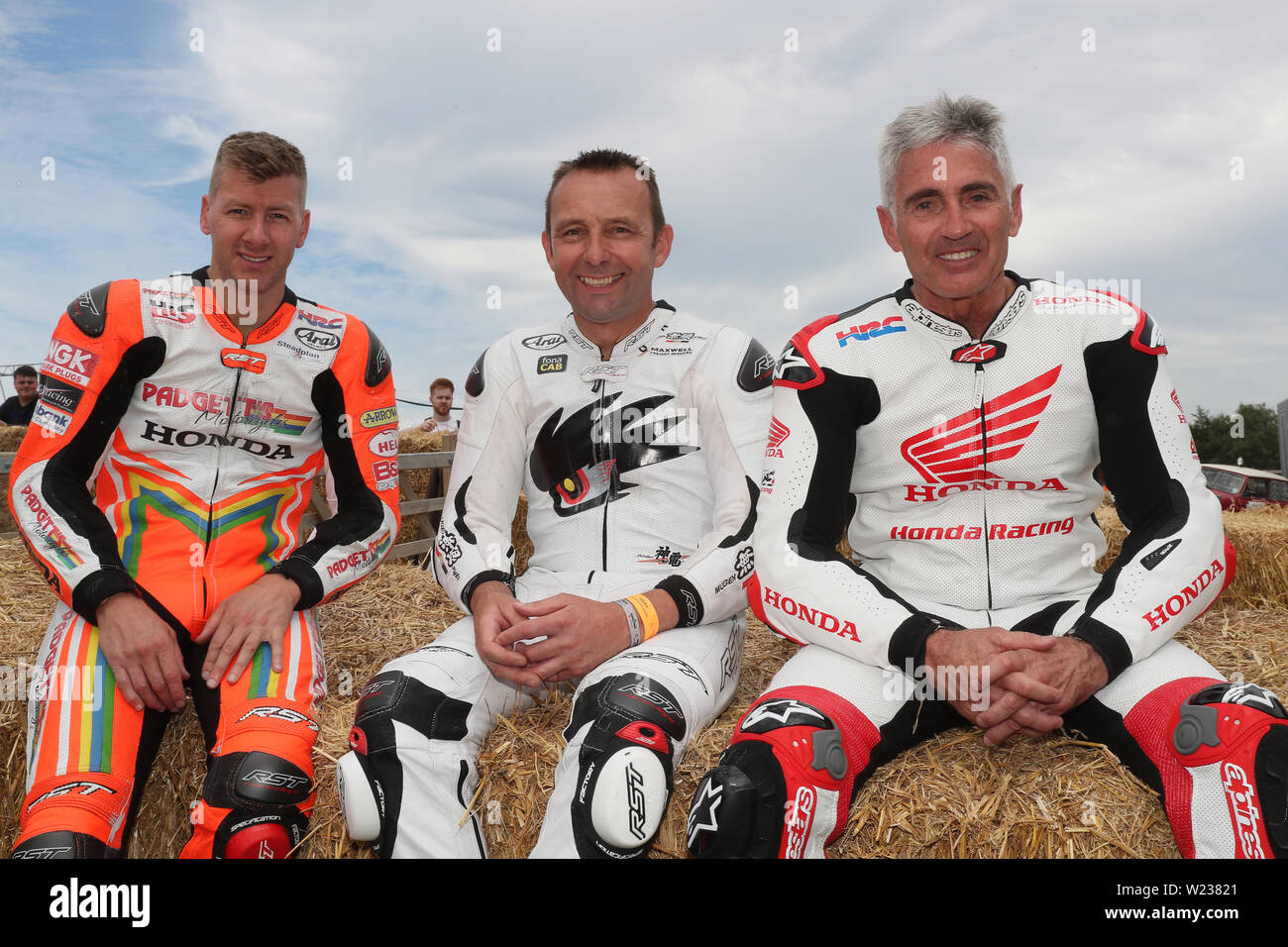 Goodwood, West Sussex, UK. 5th July 2019. Motorbike legends Ian ...