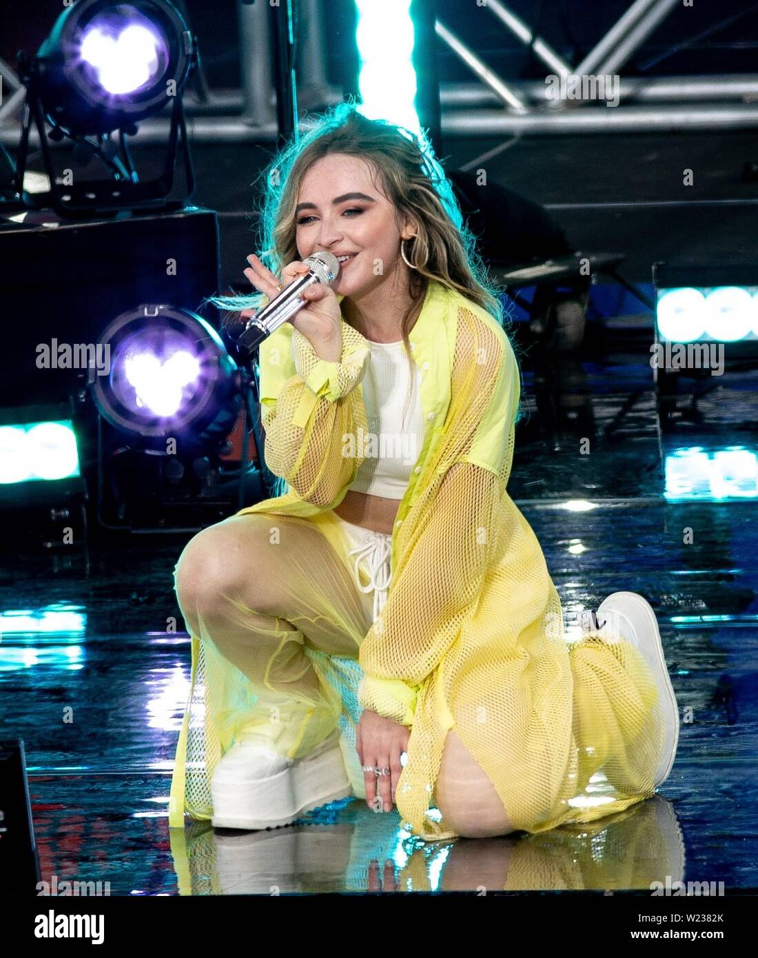 New York, NY, USA. 5th July, 2019. Sabrina Carpenter on stage for ...