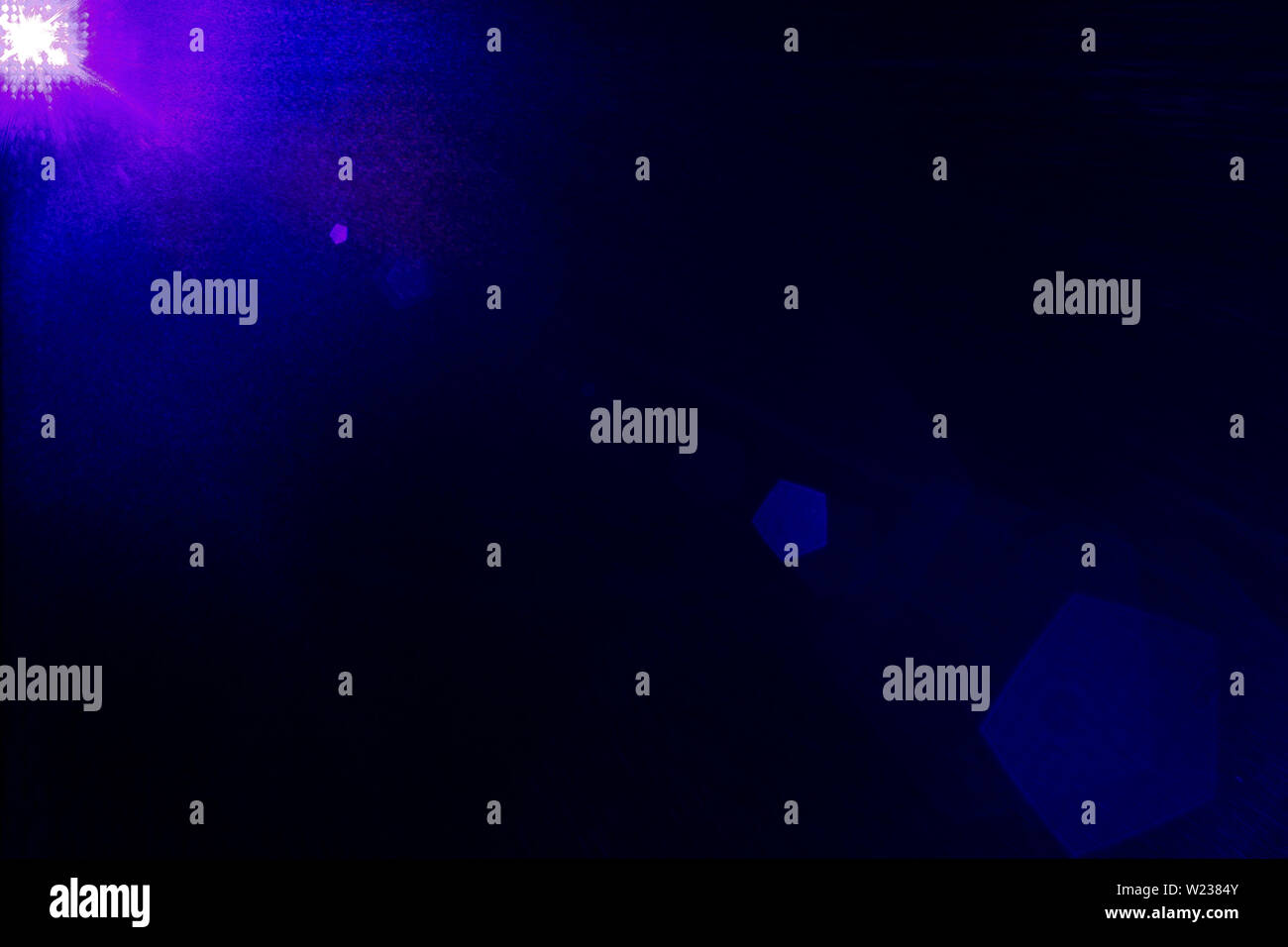Camera lens flare by laser light create hexagons of objective iris ...