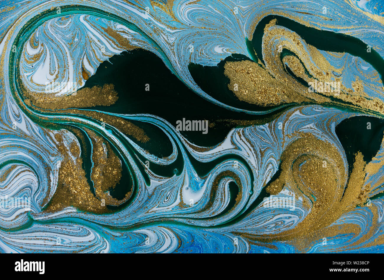 Marble abstract background. Blue marbling artwork texture Stock Photo ...