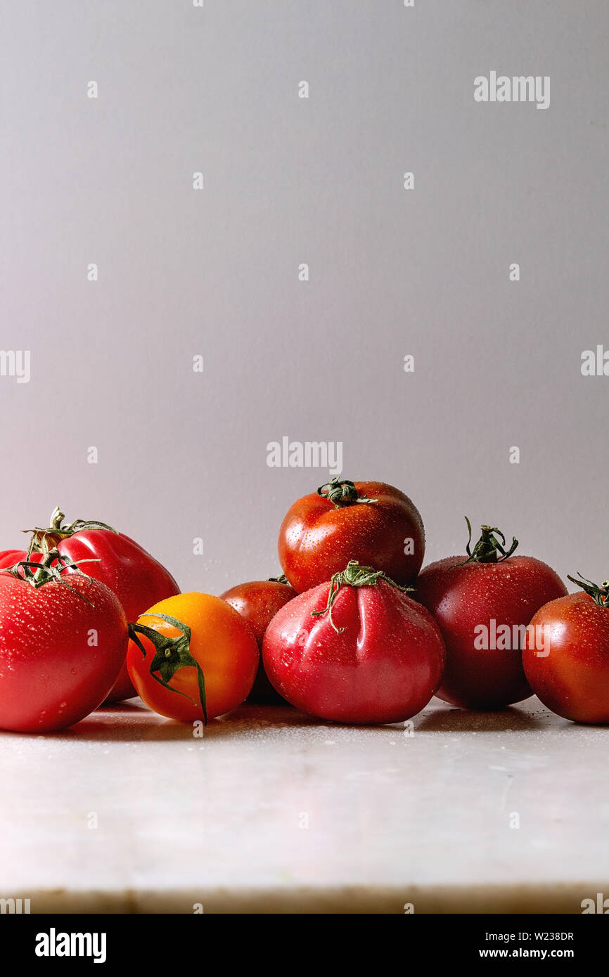 Variety of ripe tomatoes Stock Photo - Alamy
