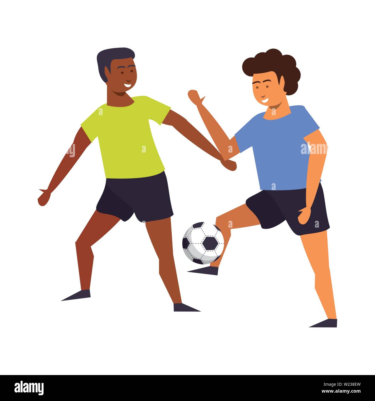 Couple training sports cartoons isolated Stock Vector Image & Art - Alamy