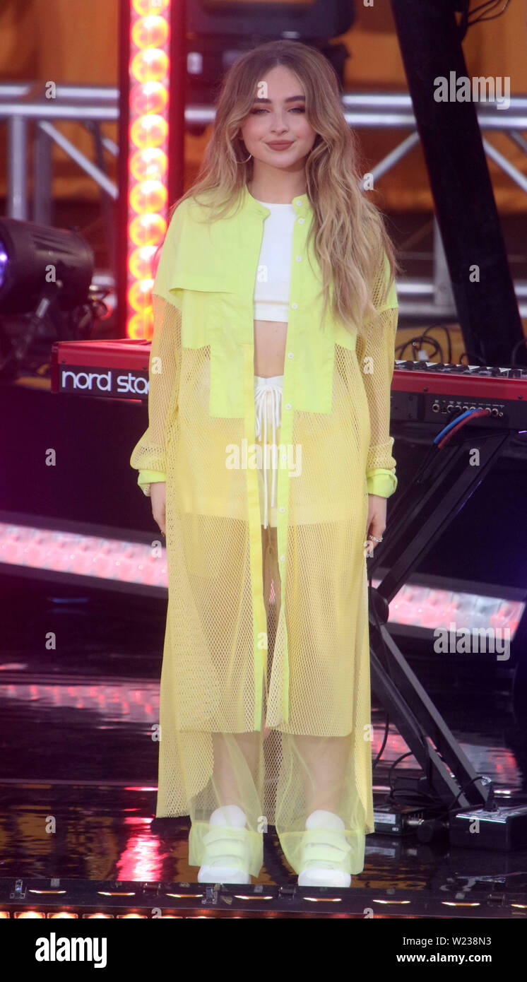 New York City, New York, USA. 5th July, 2019. Singer/actress SABRINA ...