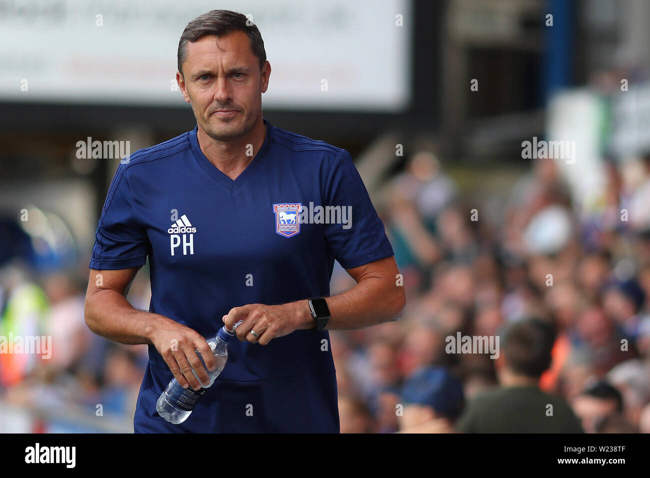 Manager of Ipswich Town, Paul Hurst - Ipswich Town v West Ham United ...