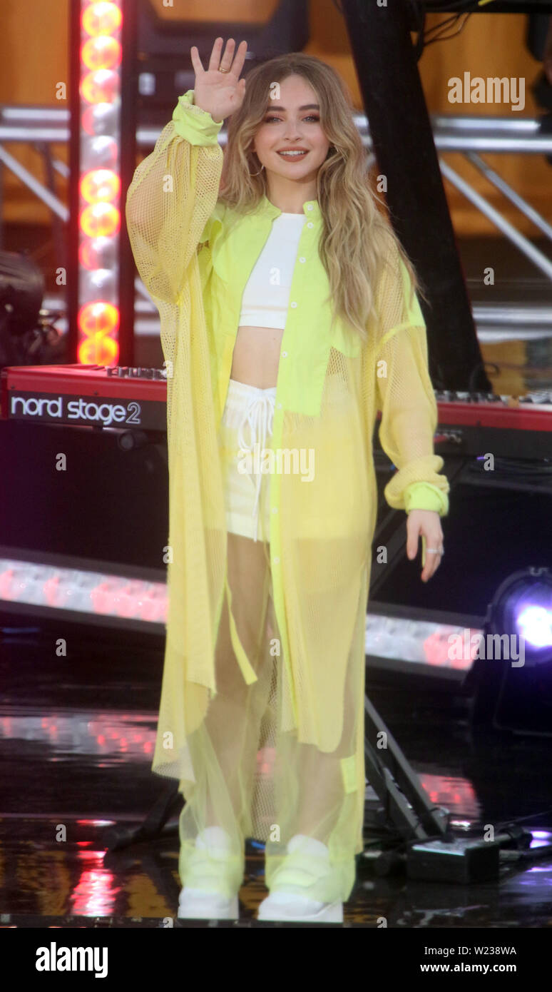 New York City, New York, USA. 5th July, 2019. Singer/actress SABRINA ...