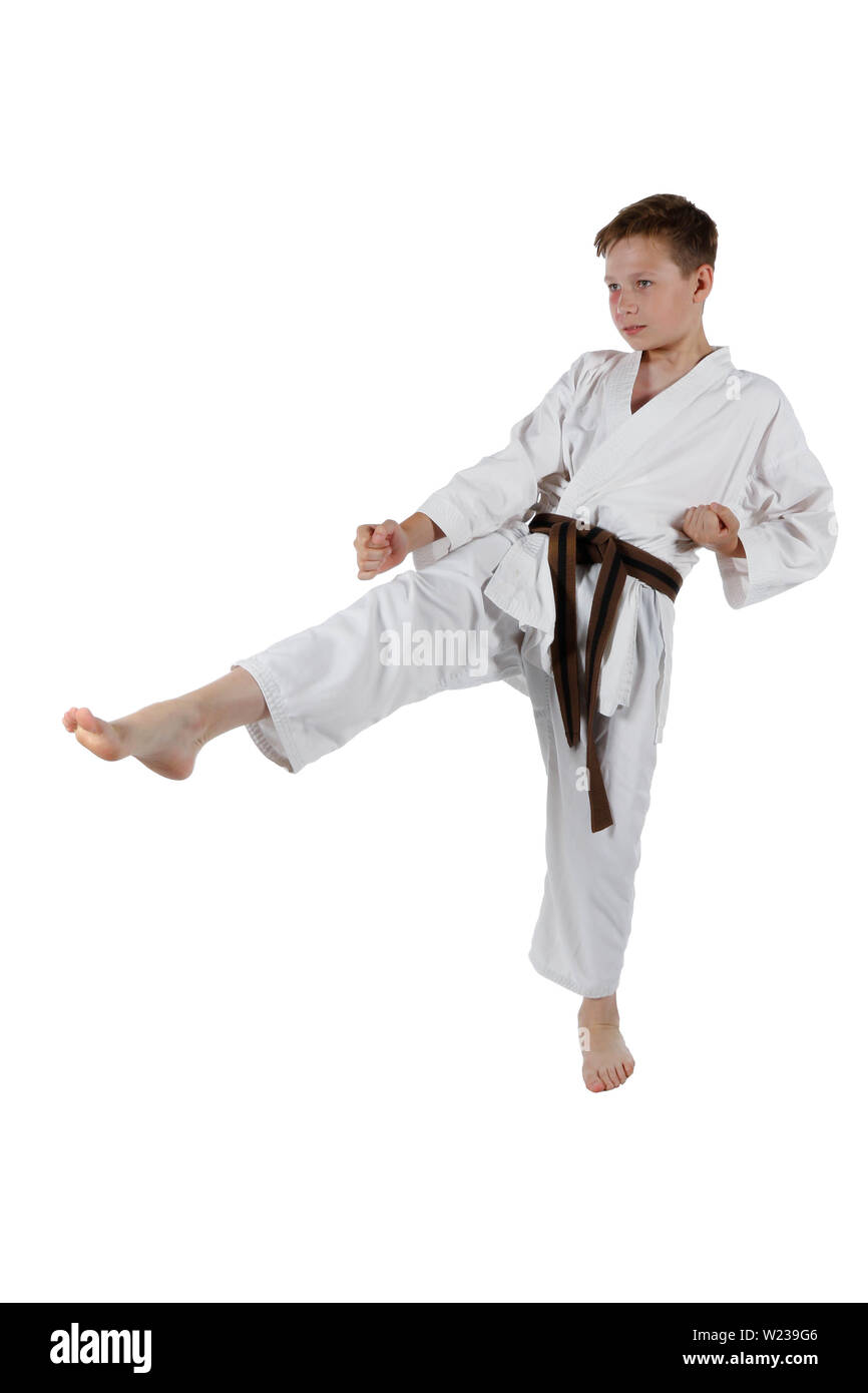 Karate front kick hi-res stock photography and images - Alamy