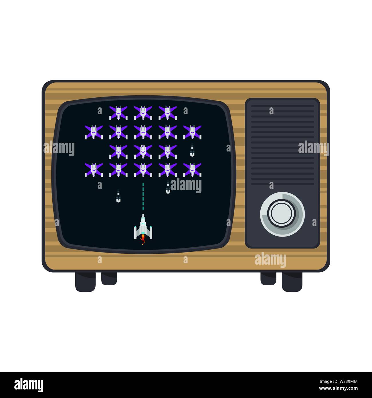 Retro videogame console on Cut Out Stock Images & Pictures - Alamy
