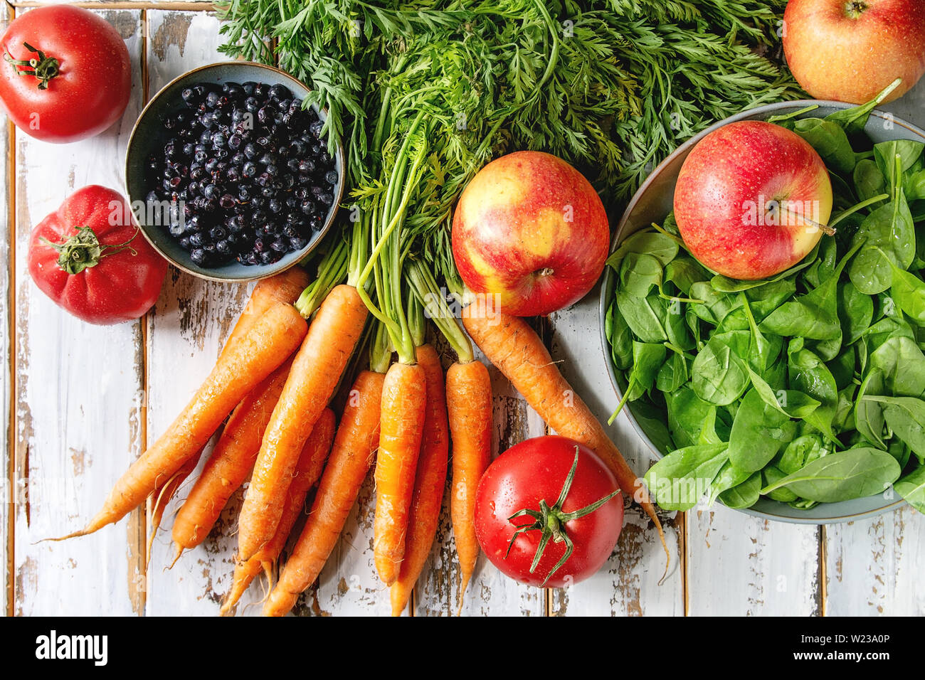 Fruits, vegetables and berries Stock Photo - Alamy