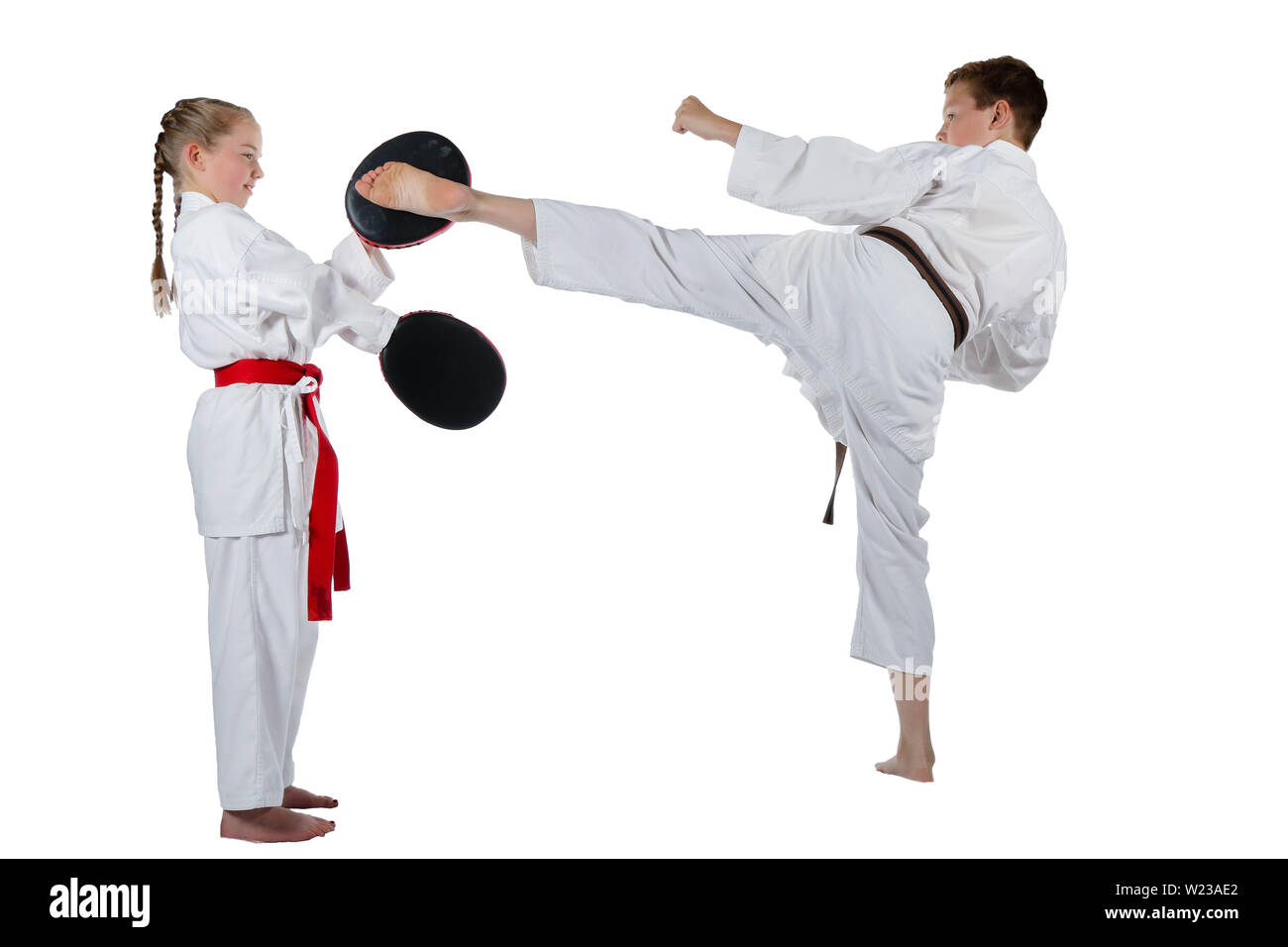 Girl Karate Kick High Resolution Stock Photography and Images - Alamy
