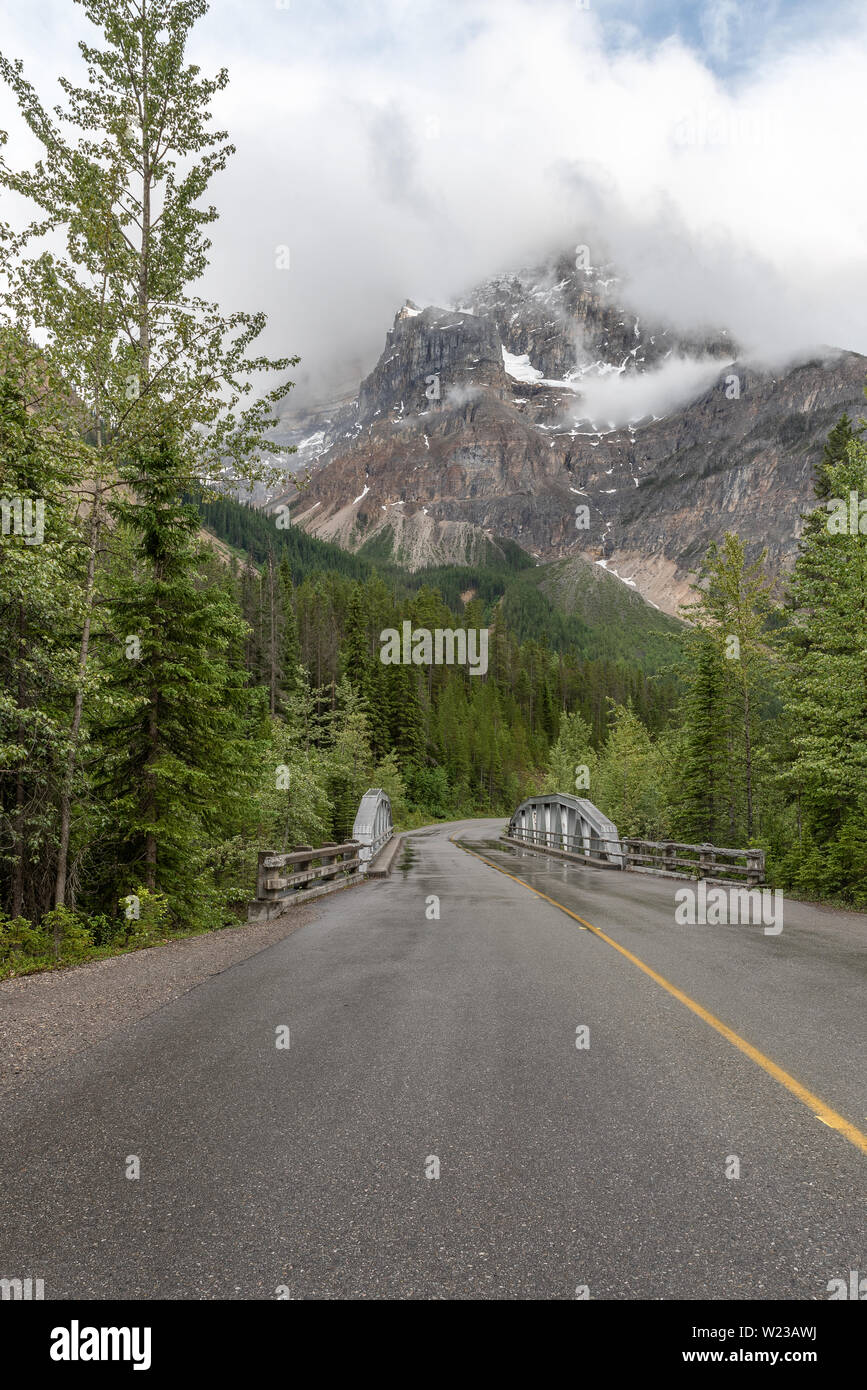 Mount Stephen in Yoho National Park in British Columbia Canada as seen ...