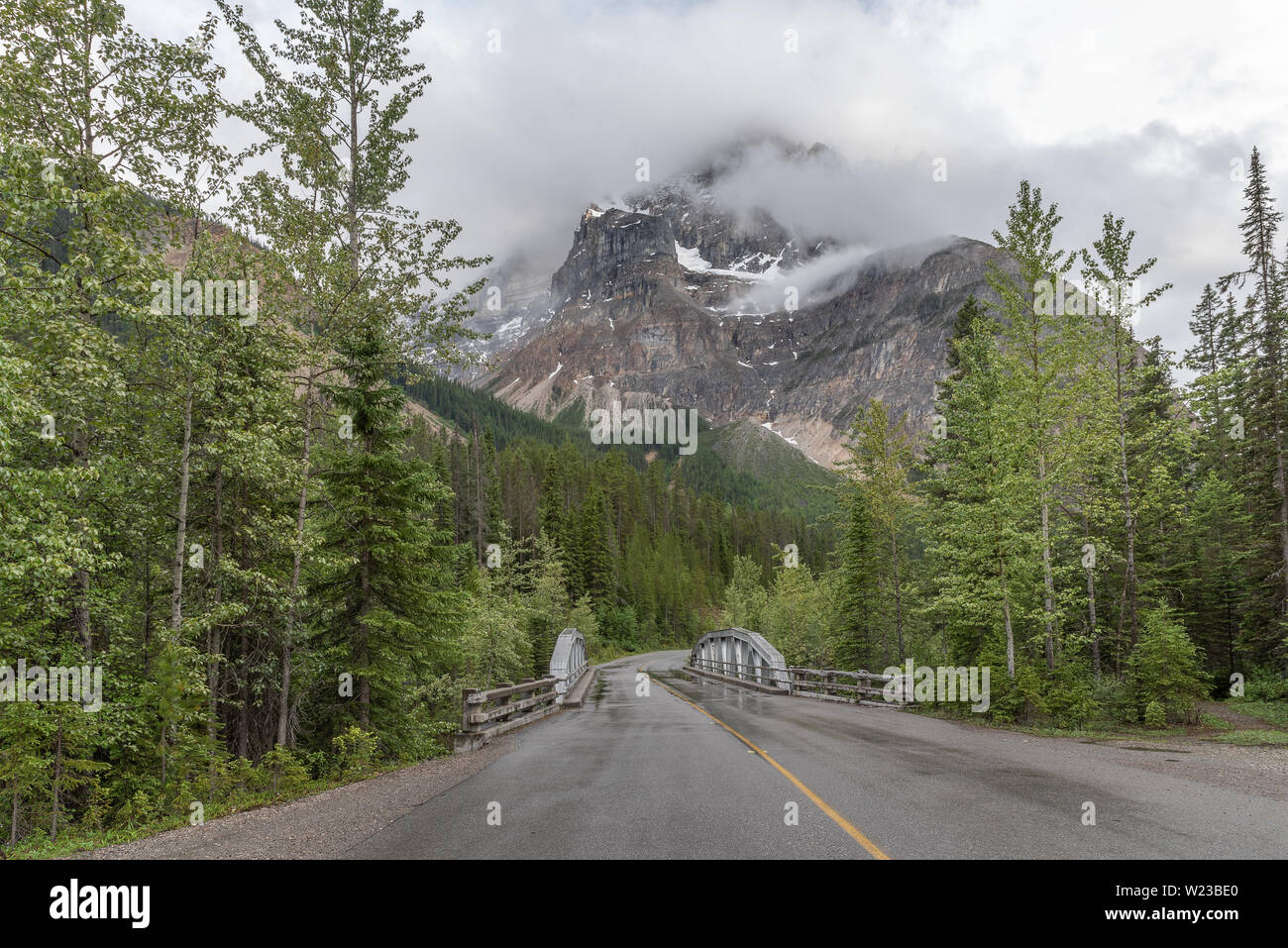 Mount Stephen in Yoho National Park in British Columbia Canada as seen ...