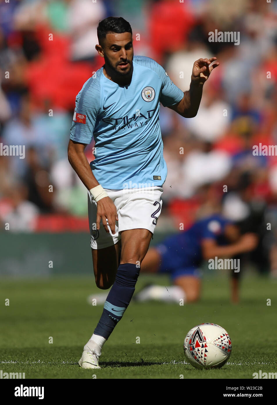 Riyad Mahrez of Manchester City - Chelsea v Manchester City, FA ...