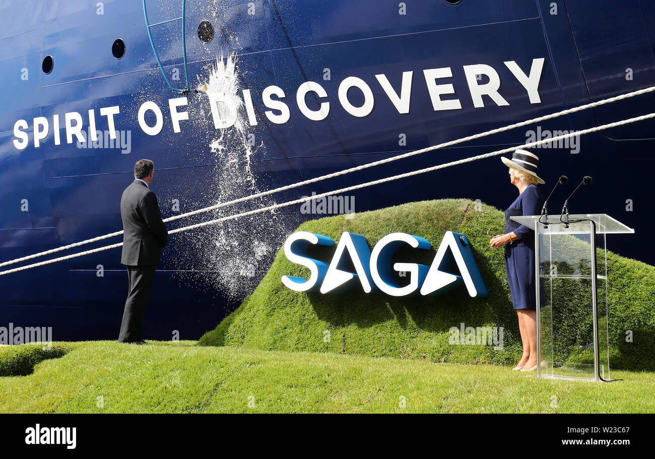 The Duchess of Cornwall, Patron of The Silver Line, a charitable ...