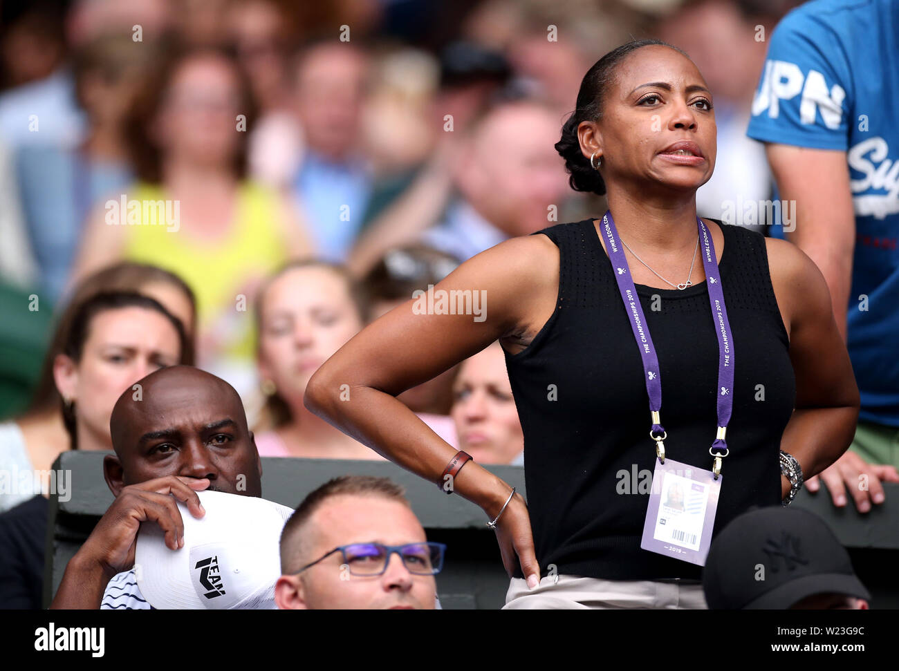 Corey and Candi Gauff react as they watch their daughter Cori Gauff in ...