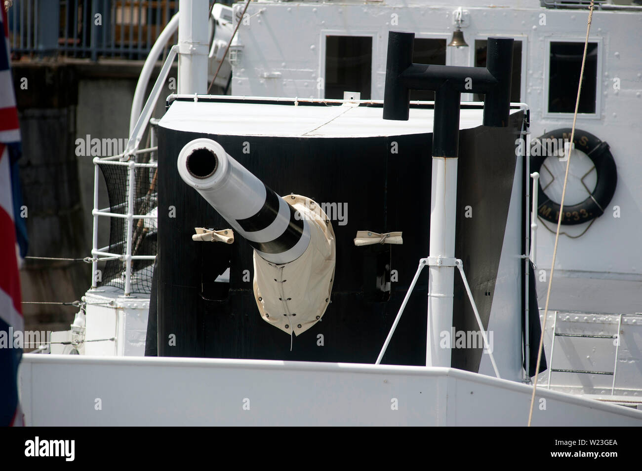 HMS M33, M29-class monitor boat, Portsmouth Historical Dockyard ...