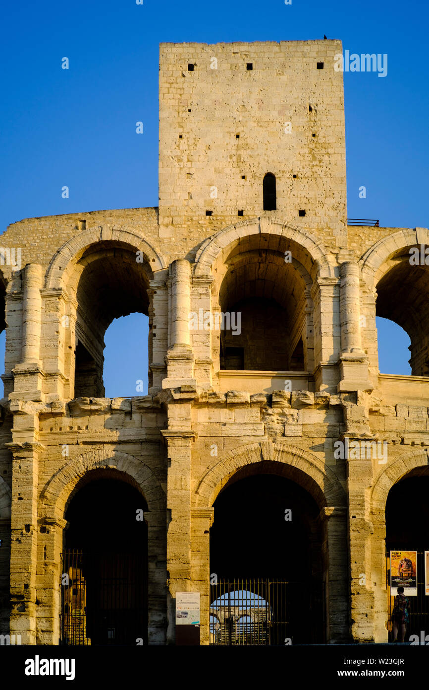 The city of Arles, Roman amphitheatre Stock Photo - Alamy