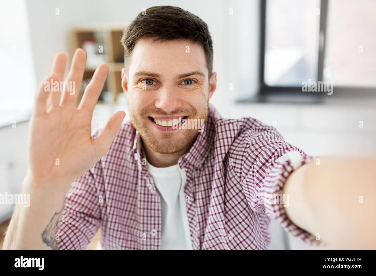 Waving hand picturing hi-res stock photography and images - Alamy
