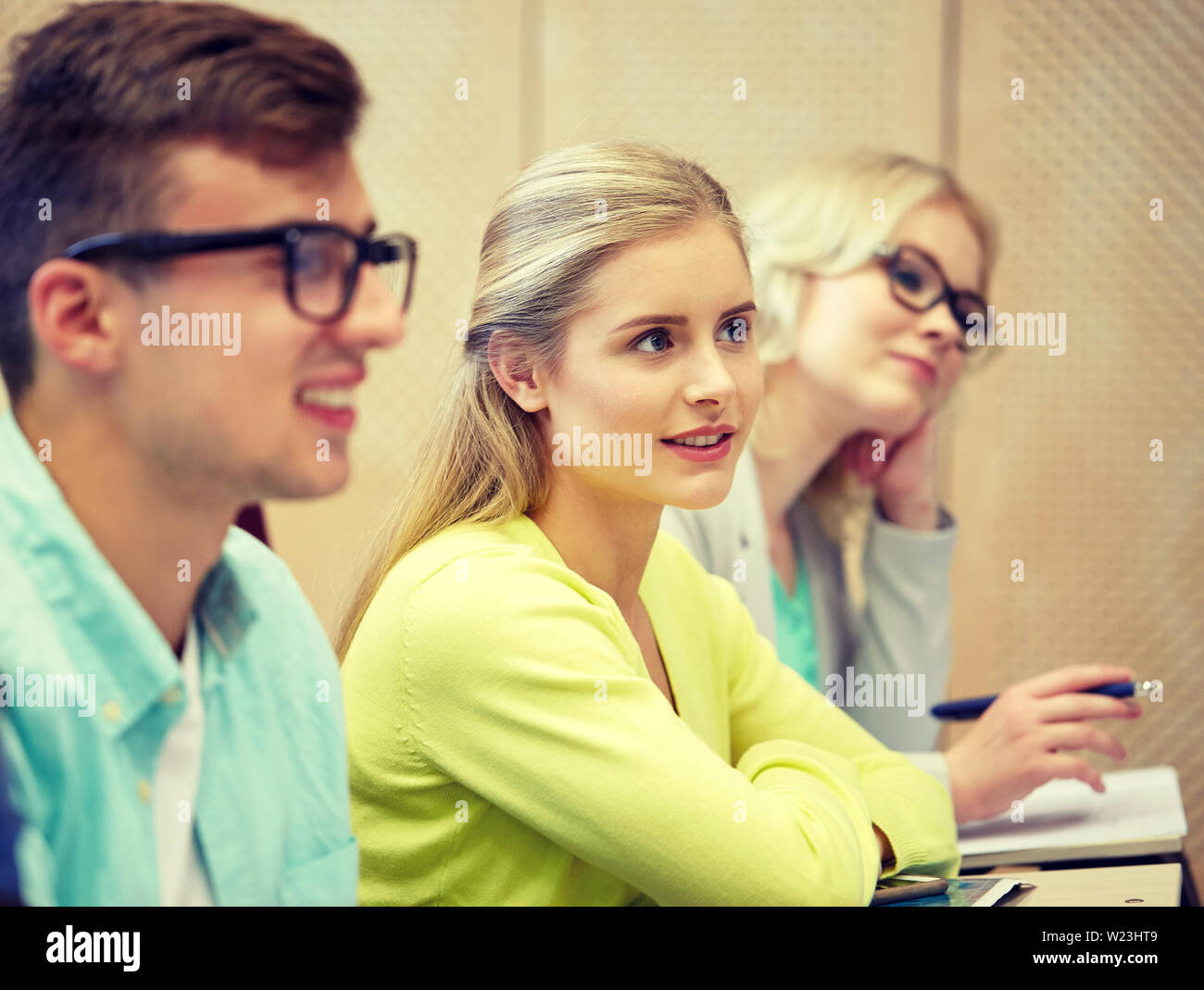 group of students at lecture Stock Photo - Alamy