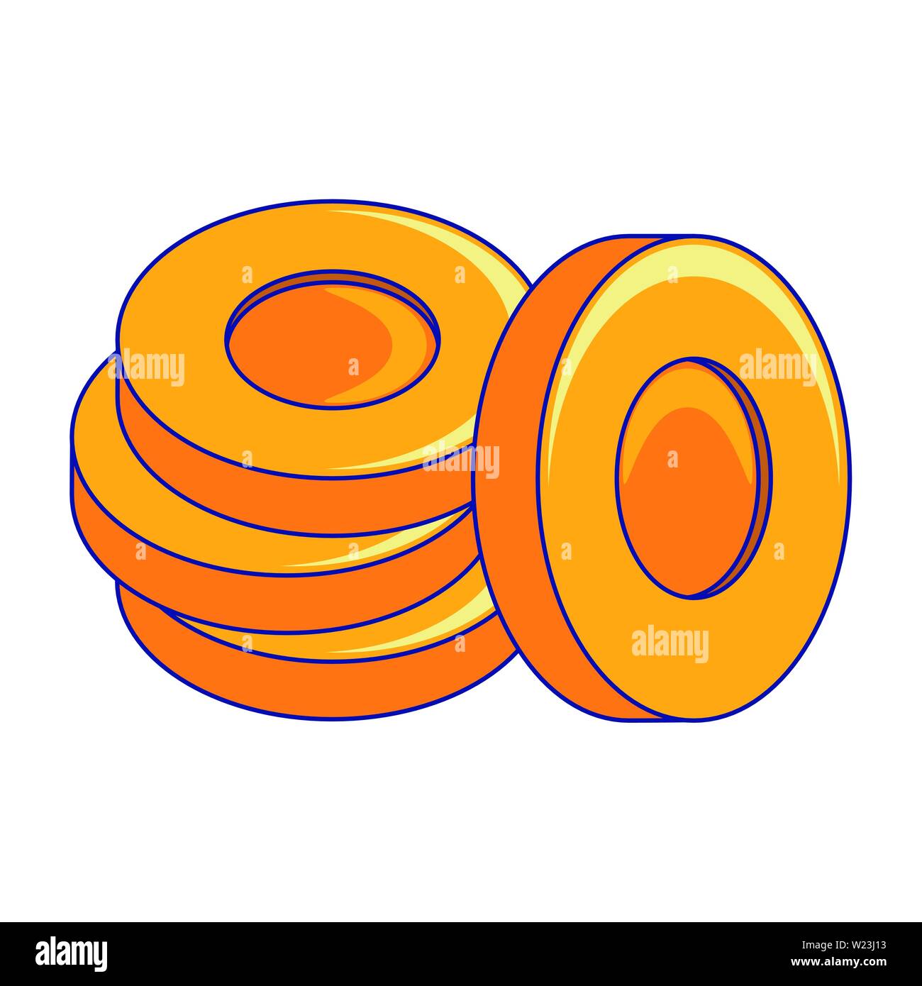 videogame arcade coins stacked isoated blue lines Stock Vector Image ...