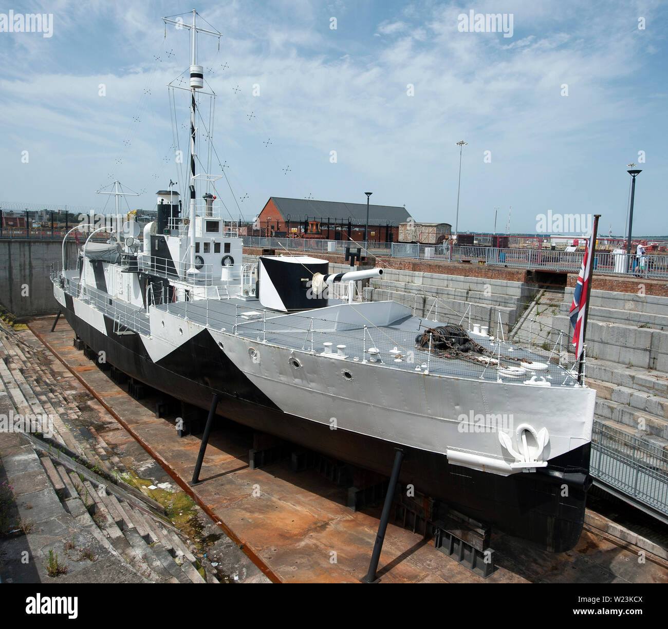 HMS M33, M29-class monitor boat, Portsmouth Historical Dockyard ...