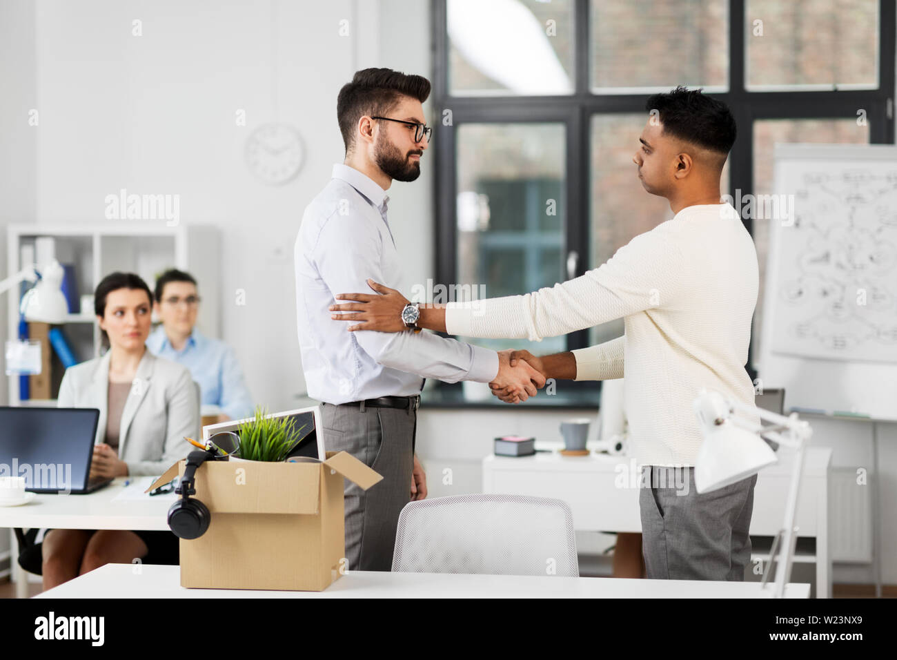 Colleague leaving hi-res stock photography and images - Alamy