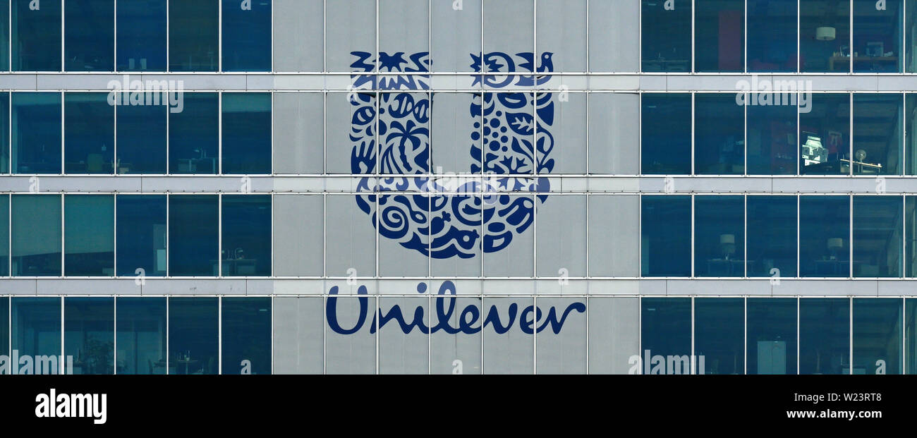 rotterdam, zuid holland / netherlands - march 30, 2019: the unilever ...