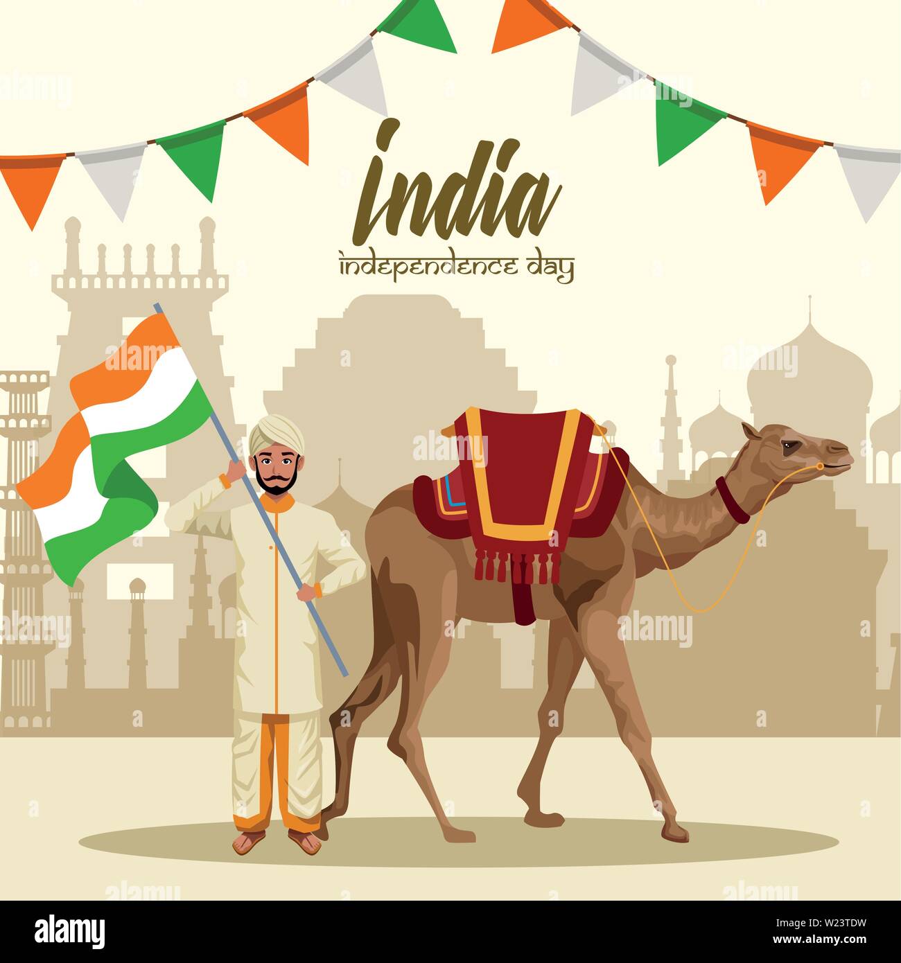 India independence day card Stock Vector Image & Art - Alamy