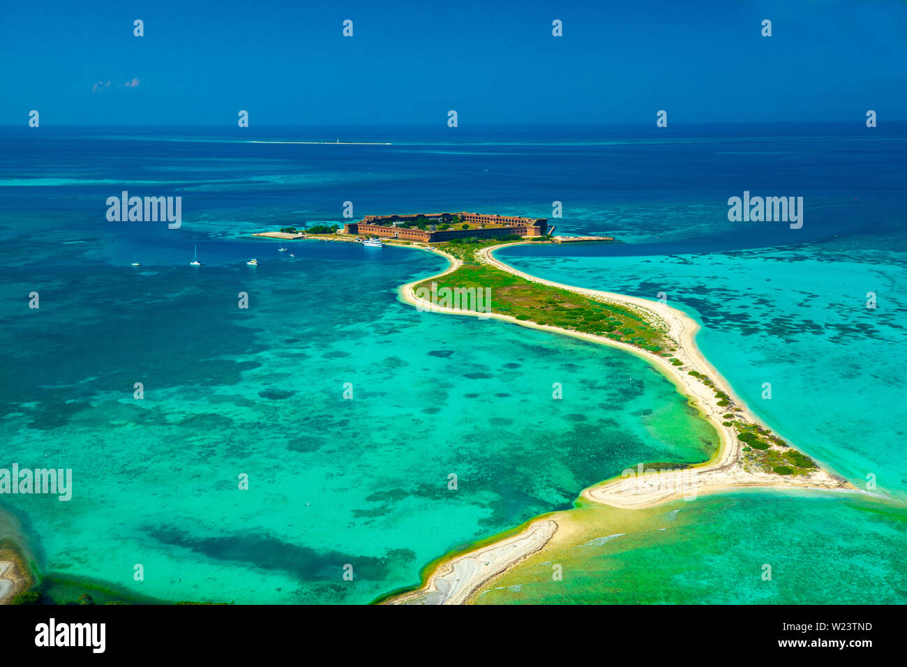 Dry Tortugas National Park. Florida. Fort Jefferson. USA Stock Photo ...