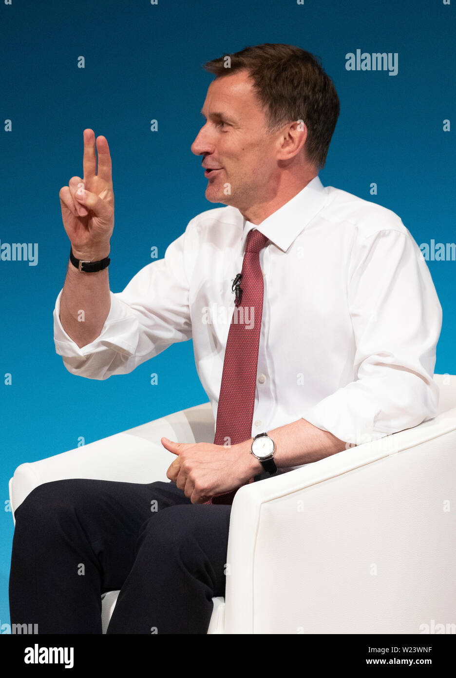 Conservative party leadership contender jeremy hunt hi-res stock ...