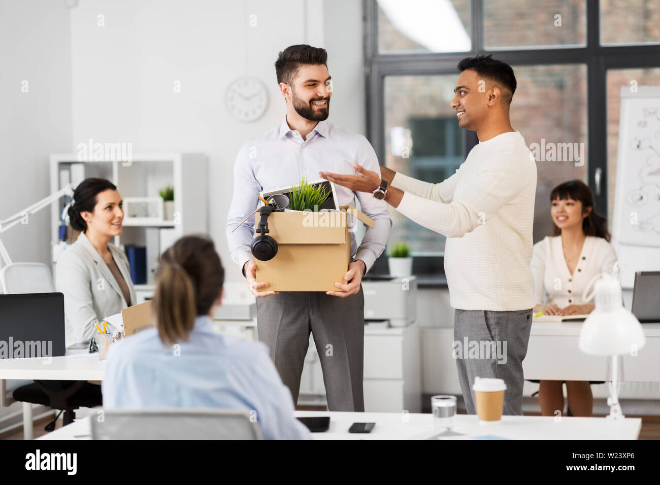 Business man introducing new employee hi-res stock photography and ...