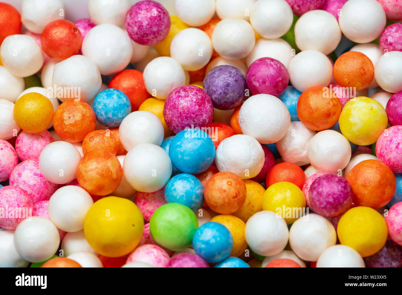Colorful bright background, multi-colored balls. Sweet nice background ...
