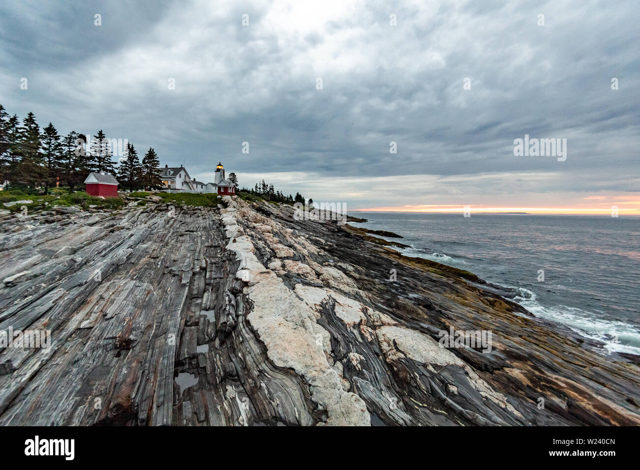 Bar Harbor Lighthouse Acadia Maine High Resolution Stock Photography ...
