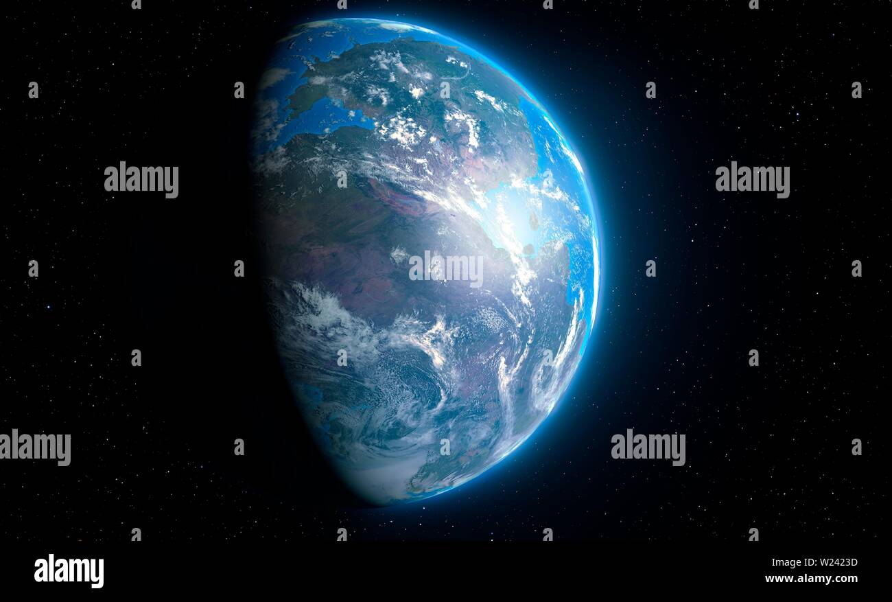 Illustration of the world when it was covered in a single vast ...