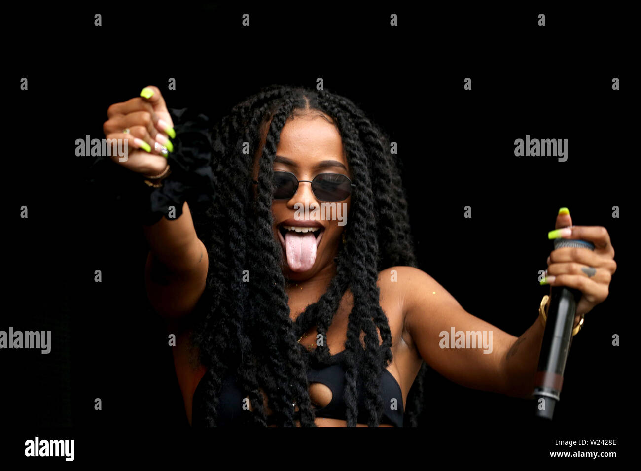 IAMDDB performing on stage on Day 1 of Wireless Festival held at ...