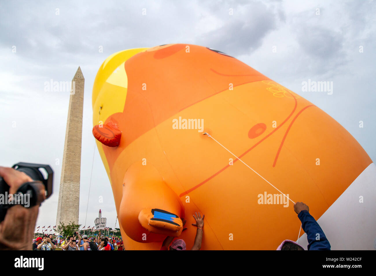 Trump in a diaper hi-res stock photography and images - Alamy